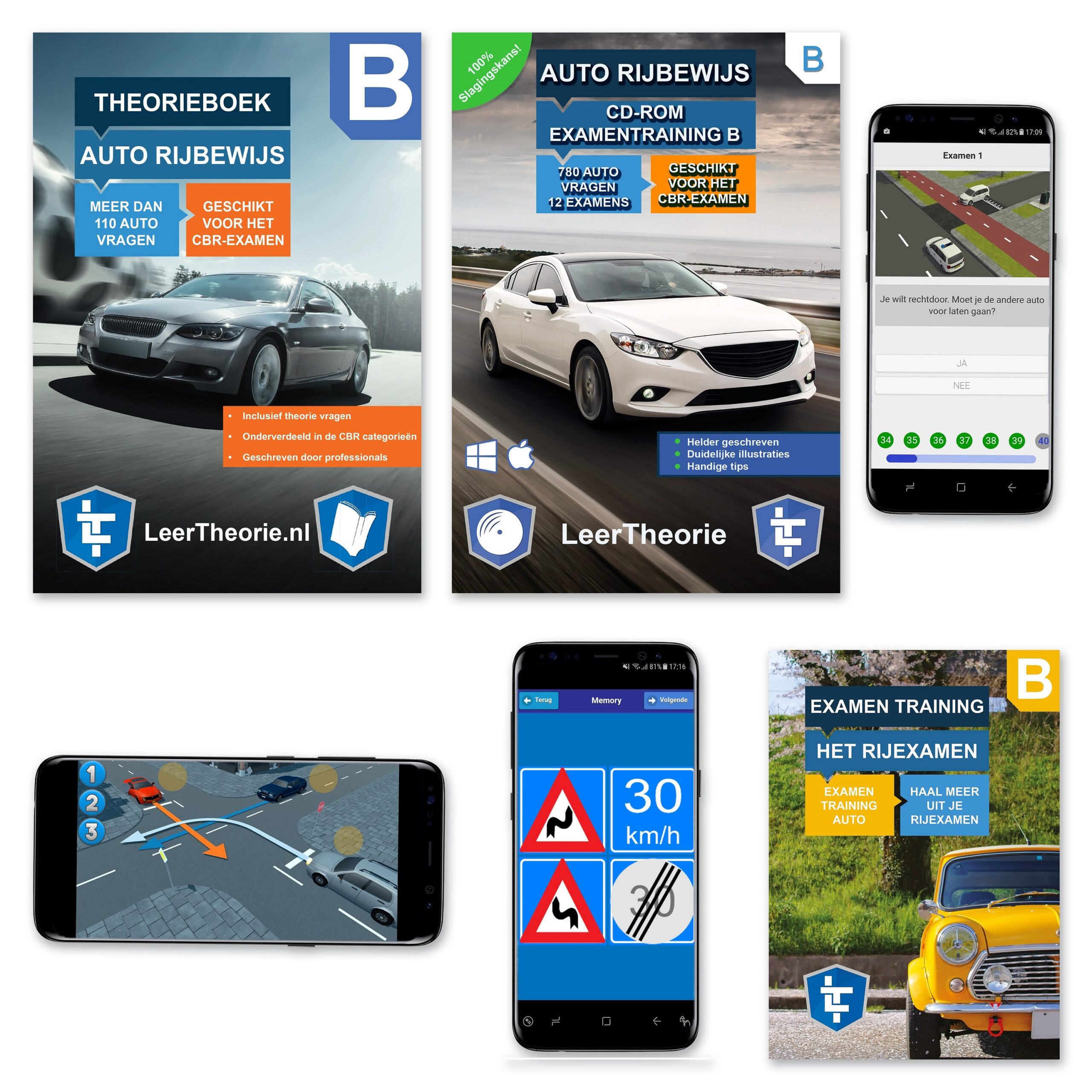 Auto Theorie CD-ROM met Auto Theorie Boek en CBR examenboekje - Gewoon ...